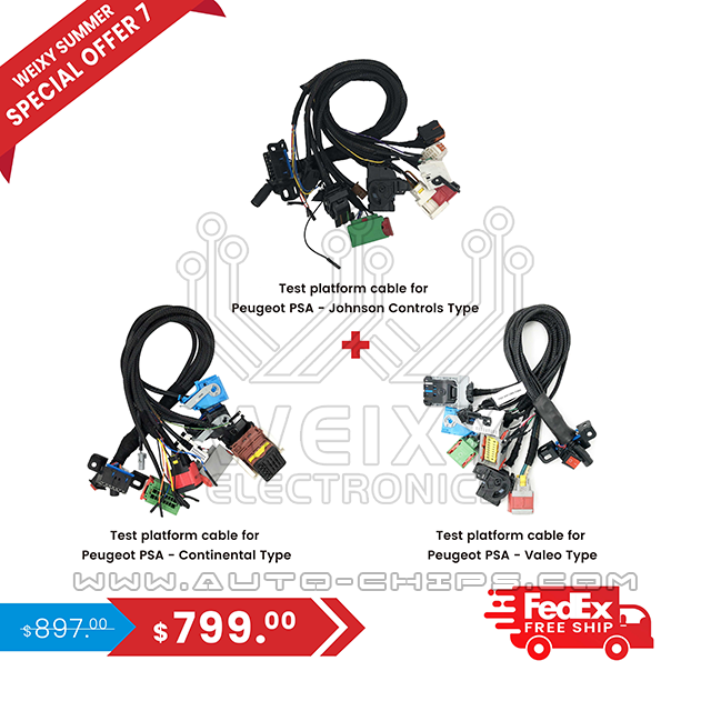 (WEIXY Summer Special offer 7) 1PCS PSA JOHNSON TYPE cable + 1PCS PSA ...